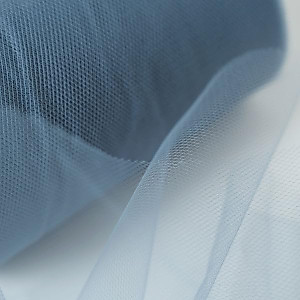 Efavormart 6" x 300 feet Wedding Tulle Roll for Party Decorations Banquet Event Sewing DIY Crafts Fabrics Sewing - Dusty Blue