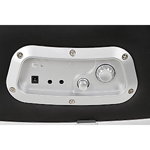 X Rocker SE II Leather Lounging Video Gaming Floor Chair, with Wireless Audio Transmission, 2 Speakers, Subwoofer, Armrest, Foldable, 5143601, 22.64" x 33" x 35", Amazon Exclusive, Black