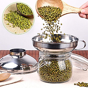 Z-synka Canning Essentials Set of 5,Includes 12" Stainless Steel Canning Rack,Canning Jar Lifter for Wide and Regular Jars,2 Stainless Steel Canning Funnel,Sponge Cleaning Brush