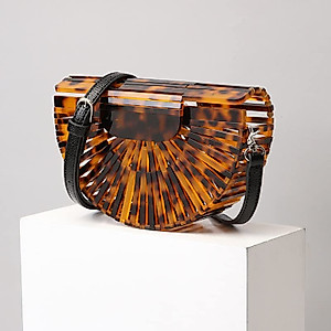 YLLWH Women's Handbag Hollow Clutch Purses and Handbags Bead Chain Evening Bags Beach Bag