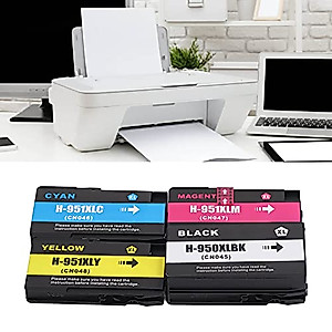 Printer Ink Cartridge,4 Colors Desktop Photo Printers for Officejet Pro 251dw