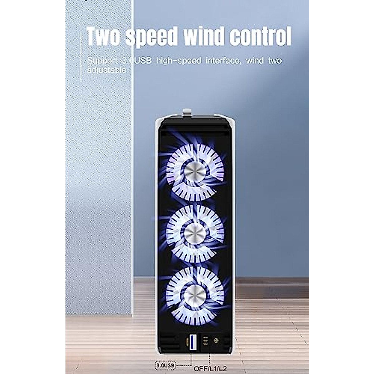 PS5 Cooling Fan, Horizontal PS5 Cooler Fan with LED Light, Comaptible with PS5 Digital Edition or Discs Edition