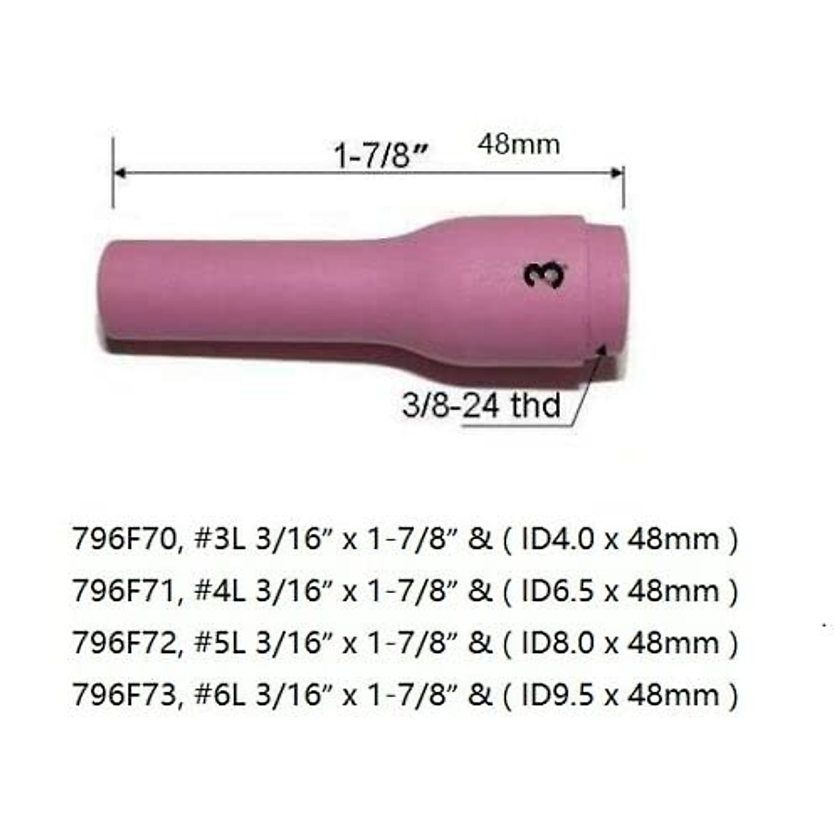 RIVERWELD TIG Gas Lens Collet Body 45V 13N Series Alumina Ceramic Cup 13N 53N 796F Series Assorted Size Kit Fit SR WP 9 20 25 TIG Welding Torch 46pcs