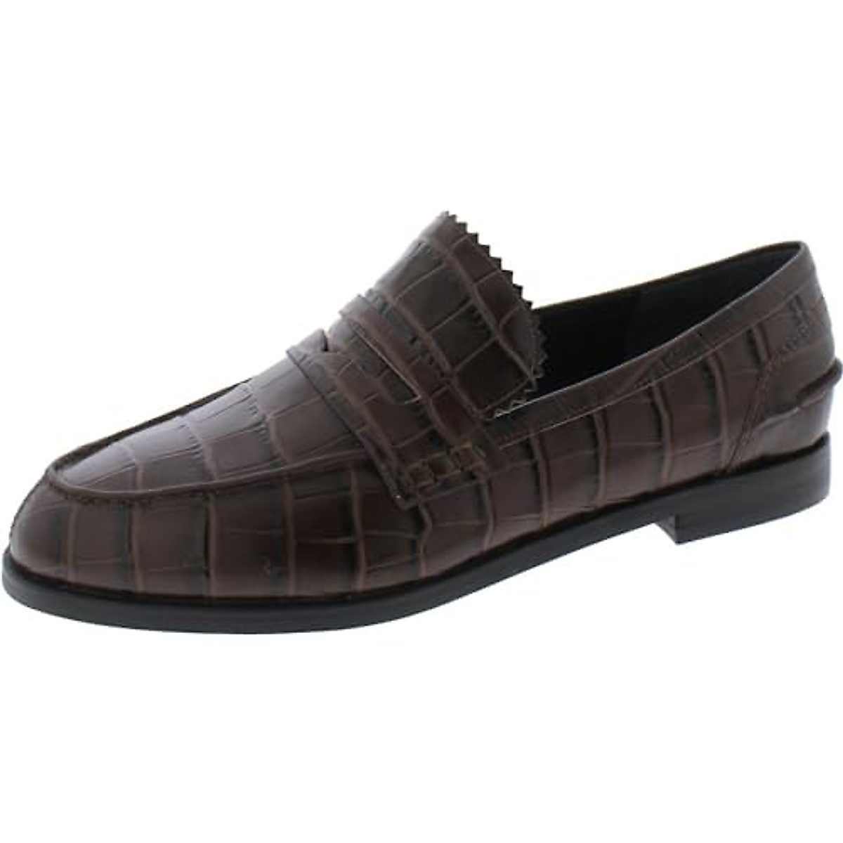 Marc Fisher LTD Women's Milton Moccasin, Dark Brown Leather, 9