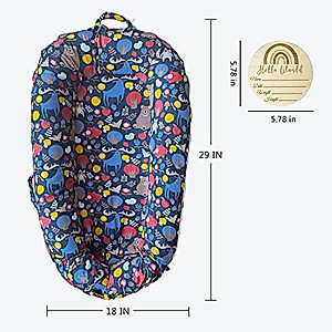 Sweety Baby Newborn Lounger Cover for DockATot Deluxe, Infant Lounger Baby Nest Cover for Dock A Tot, Jungle