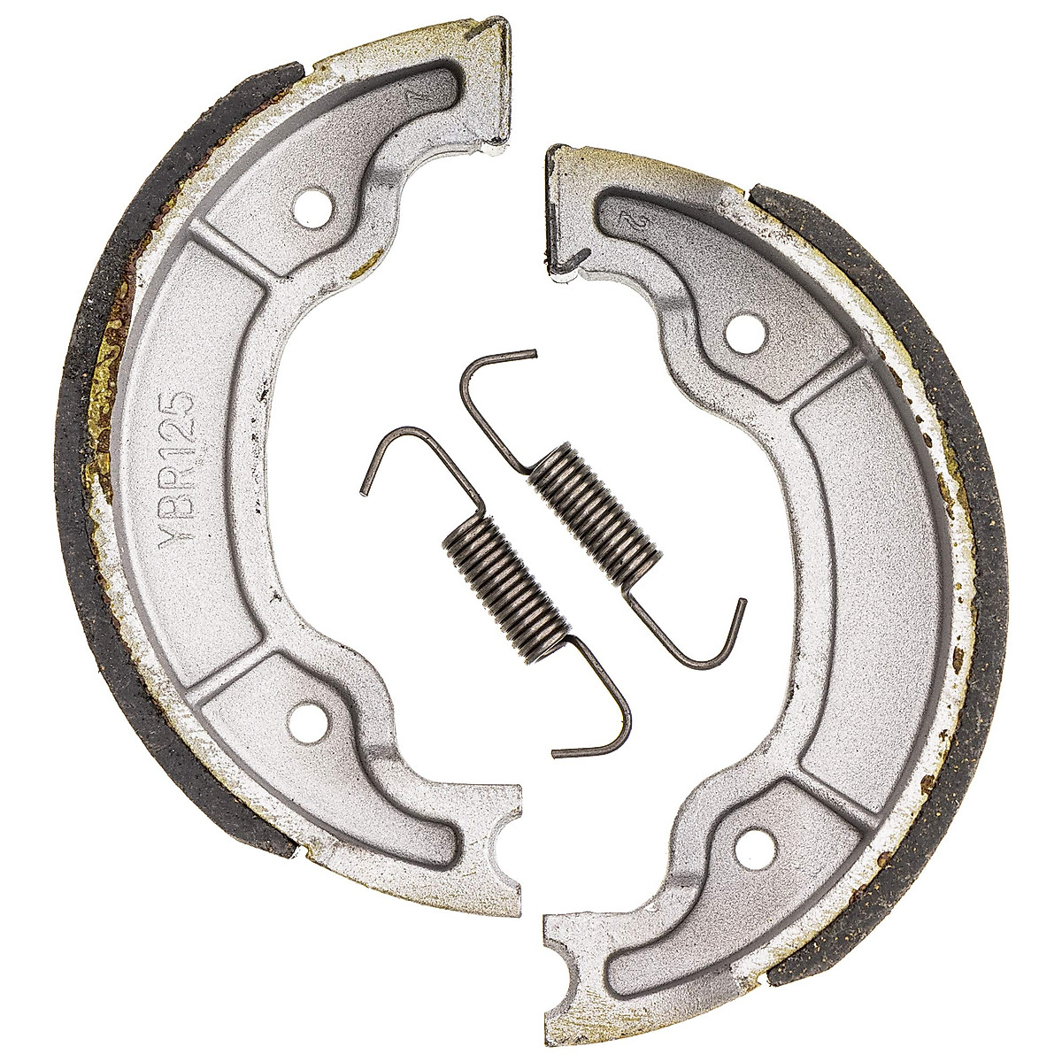 NICHE Brake Shoe Set for Yamaha Raptor 50 Grizzly 125 4BE-W253E-00 3FA-W253A-00 Complete Semi-Metallic