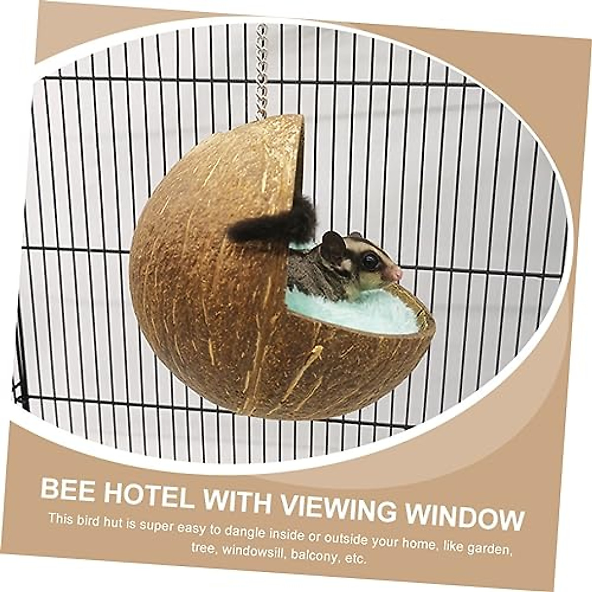 CIYODO Stuffed Toy Stuffed Bee Plushy Pets Guinea Pig House Hamster Stuffed Animals Parrot Toys Parrot Supply Hanging Parrot House Bird Bed for Cage Bird House Guinea Pig Nest The Swing
