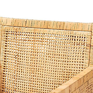 Baxton Studio Karis Chairs, Natural/White Natural/White