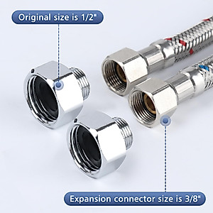 LukLoy Brass Salon Shampoo Bowl Faucet and Sprayer Kit for Shampoo Bed Bowl or Backwash Unit with 3/8 to 1/2 NPT Reducer Adapter