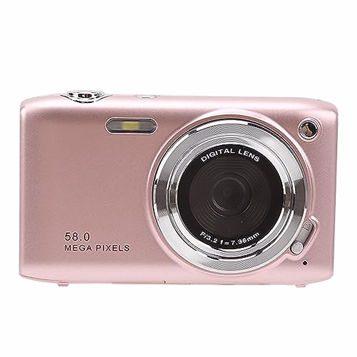Digital Camera, Multi Function 58M 4K Timed Photography Digital Video Camera 2.88 Inch Screen 16X for Daily Life (Pink)