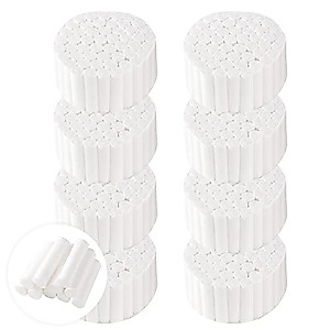 400 PCS Dental Gauze Rolls Cottons Pads, Nosebleed Kit Accessories #2 Medium 1.5" Mouth Gauze Nose Plugs for Dental Clinic, Household