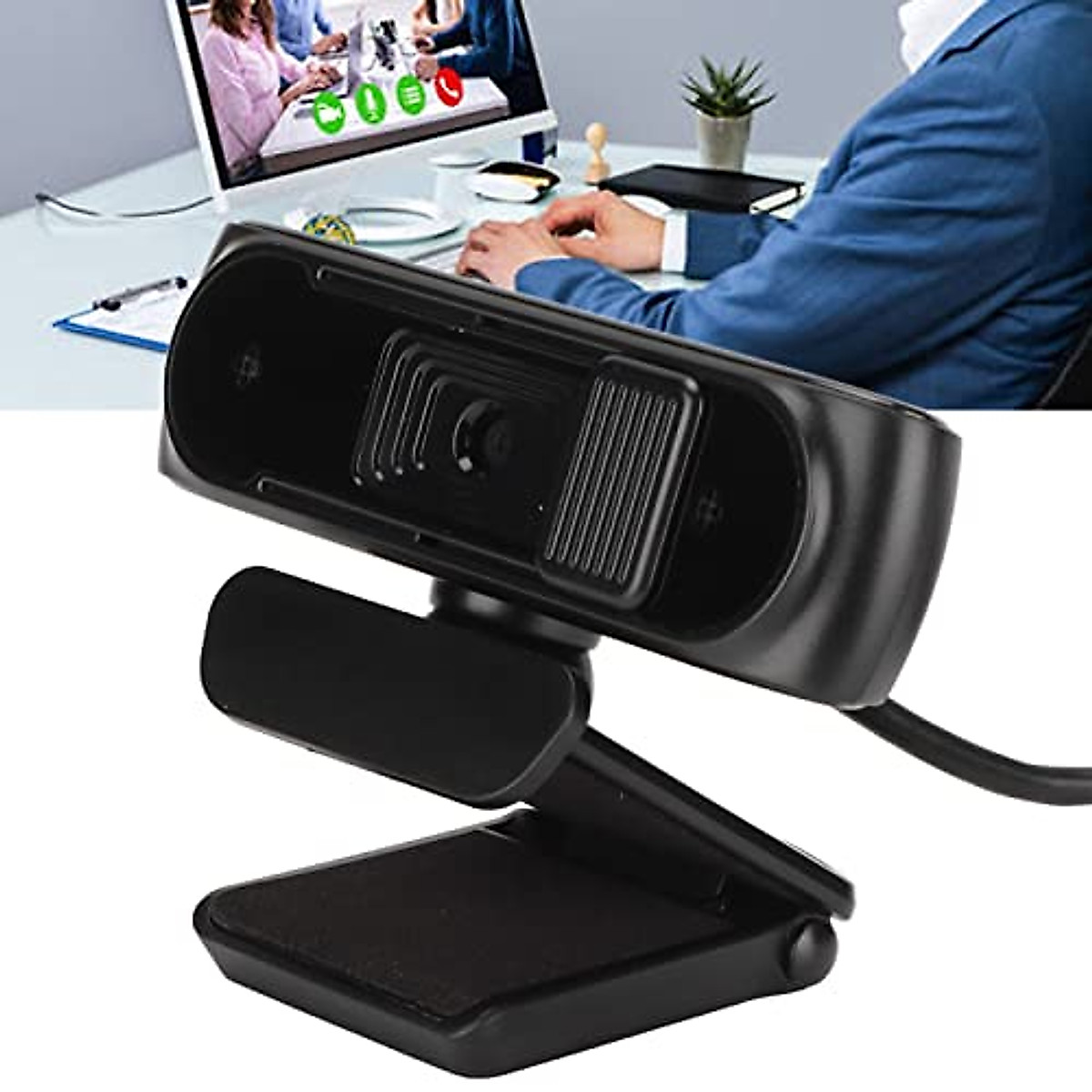 Webcam HD 1080 Webcam HD 1080p Web Camera with Microphone, Autofocus Plug and Play Computer Camera USB Webcam for Calls Conference Zoom Skype Laptop Desktop