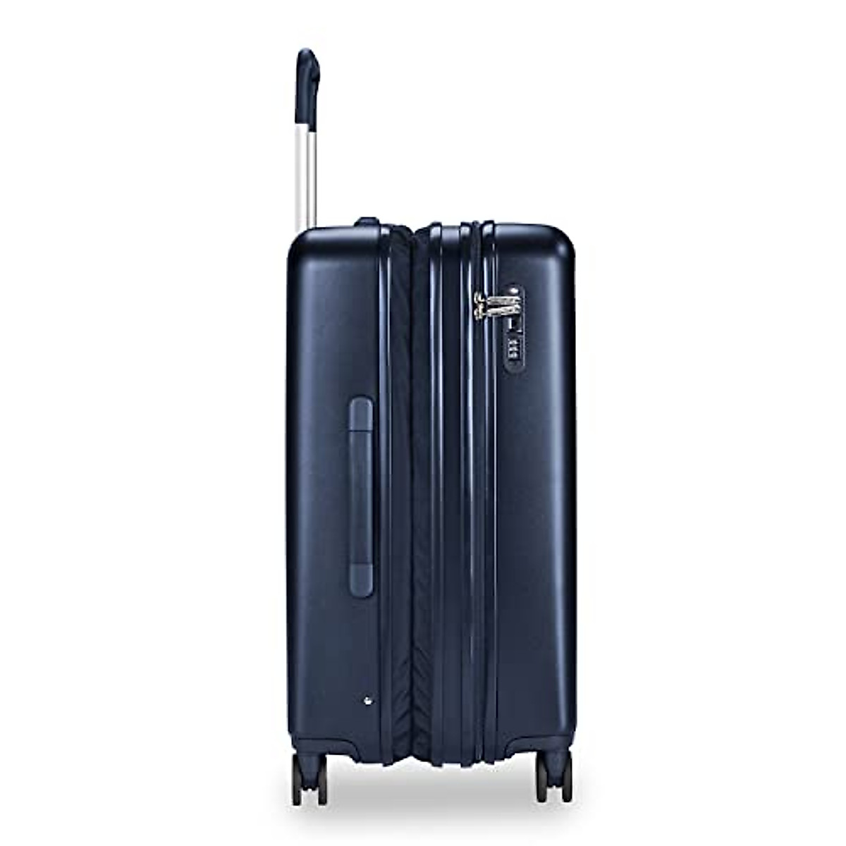 Briggs & Riley Sympatico Hardside Medium Spinner Luggage, Matte Navy, 27-Inch Checked