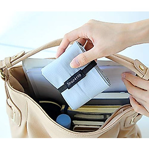 Marna S460GY Shupatto Compact Bag, Drop, Gray, Vertical Type, Drops, Instantly Foldable Eco Bag, When Using Bag: 11.0 x 22.0 inches (28 x 56 cm)