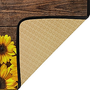 Country Style Sunflower Kitchen mat, Carpet Bedroom 39" x 20", Kitchen Anti Fatigue mat,Cushioned Kitchen mat, Kitchen Runner mat, Kitchen Comfort mat - Yellow