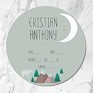 Custom Handmade Wooden Birth Announcement Sign (Christian)