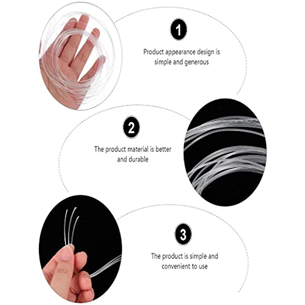 TEHAUX 3 Packs Glasses Repair Thread Eyeglass Repair Tool Glasses Accessories