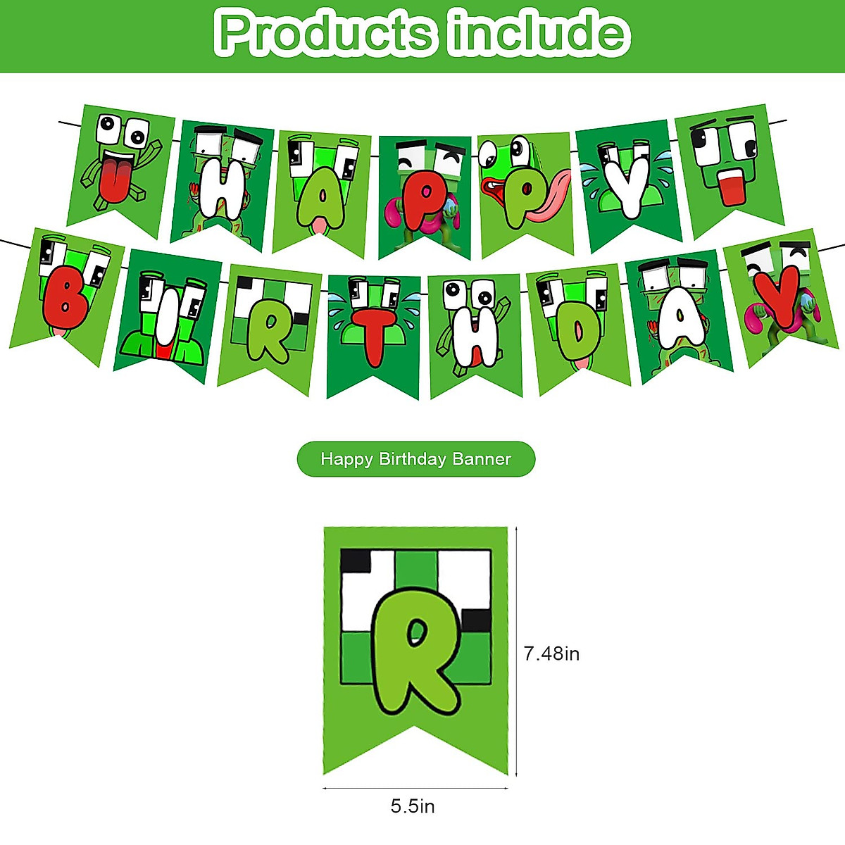 Unspeak-able Party Decorations,Birthday Party Supplies For Unspeak-able Party Supplies Includes Banner - Cake Topper - 12 Cupcake Toppers - 18 Balloons