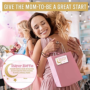 Hadley Designs 25 Baby Shower Diaper Raffle Tickets For Baby Shower Girl-Twinkle Twinkle Little Star Baby Shower Games For Girls, Diaper Raffle Cards, Baby Raffle Tickets, Baby Shower Invitation