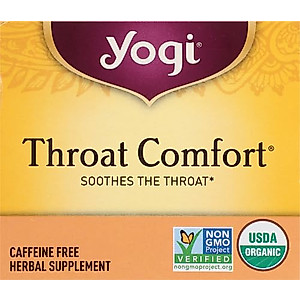 Yogi Tea Organic Throat Comfort Tea, 16 ct