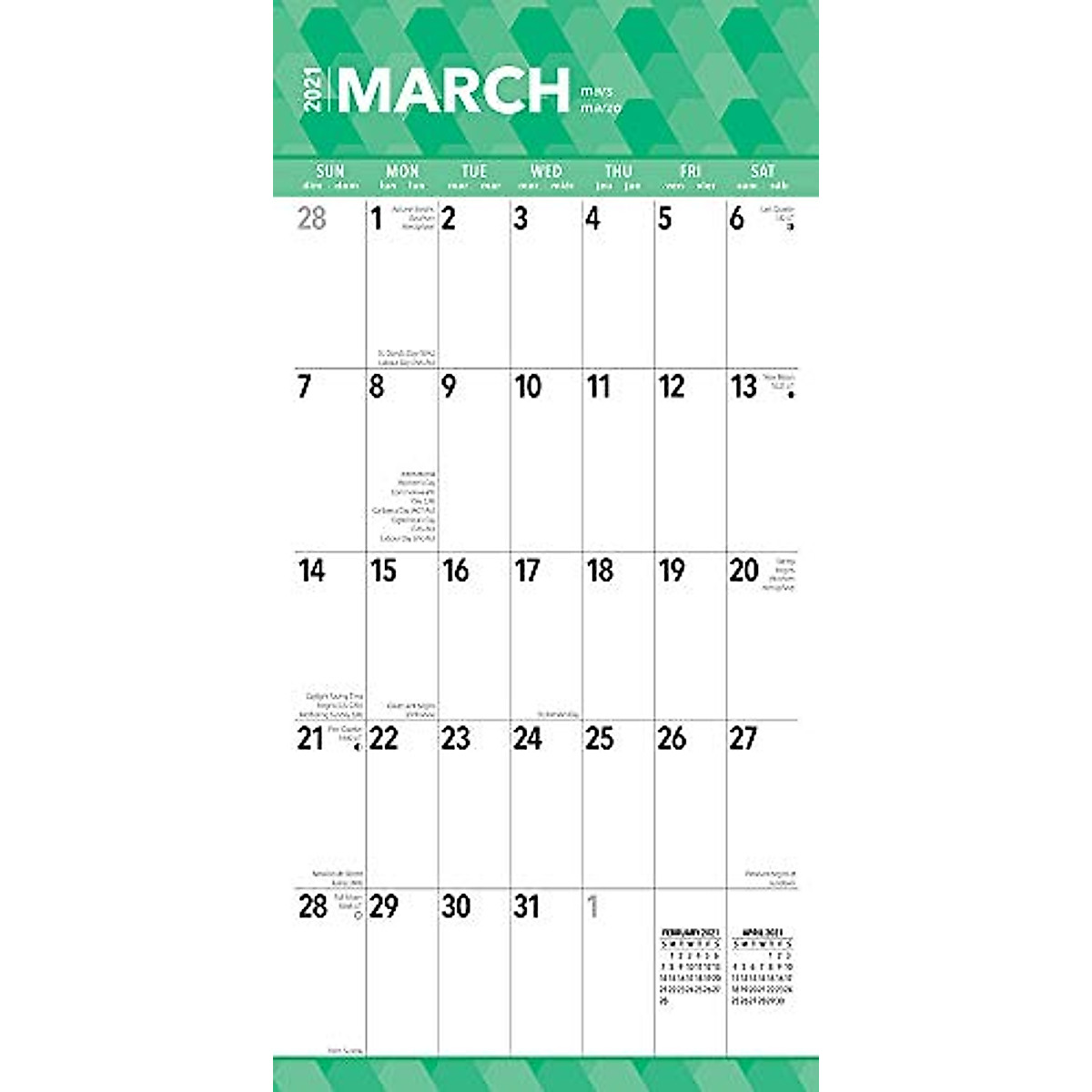 Large Print 2021 Calendar