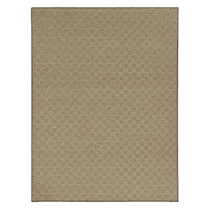 KOECKRITZ Chequer Style Indoor / Outdoor Area Rugs & Runners with a Natural Wool Like Softness ECO-Friendly DuraKnit Pile & Loop Carpet. Many Sizes and Colors Available (4' x 6', Taupe)