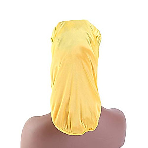 Unisex Spandex Satin Dreadlocks & Braids cap 3 Packed,Night Sleeping Head Covers for Women Men (Wine+Grey+Black)