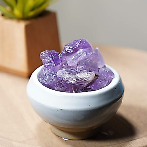 Crystal Allies 1 Pound Bulk Rough Amethyst Reiki Crystal Healing Stones Large 1" from Madagascar