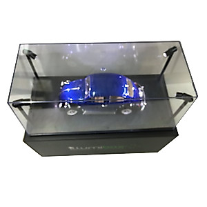 Illumibox MJ14001 Showcase 1: 18 x+ USB Powered Led Black Base Display, Clear