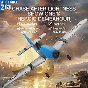 RC Airplane,3 Channel Remote Control Airplane RTF,Ease of Flight RC Plane with Gyro,Stable to Flight Remote Control Plane for Kids Boys Beginner Adults