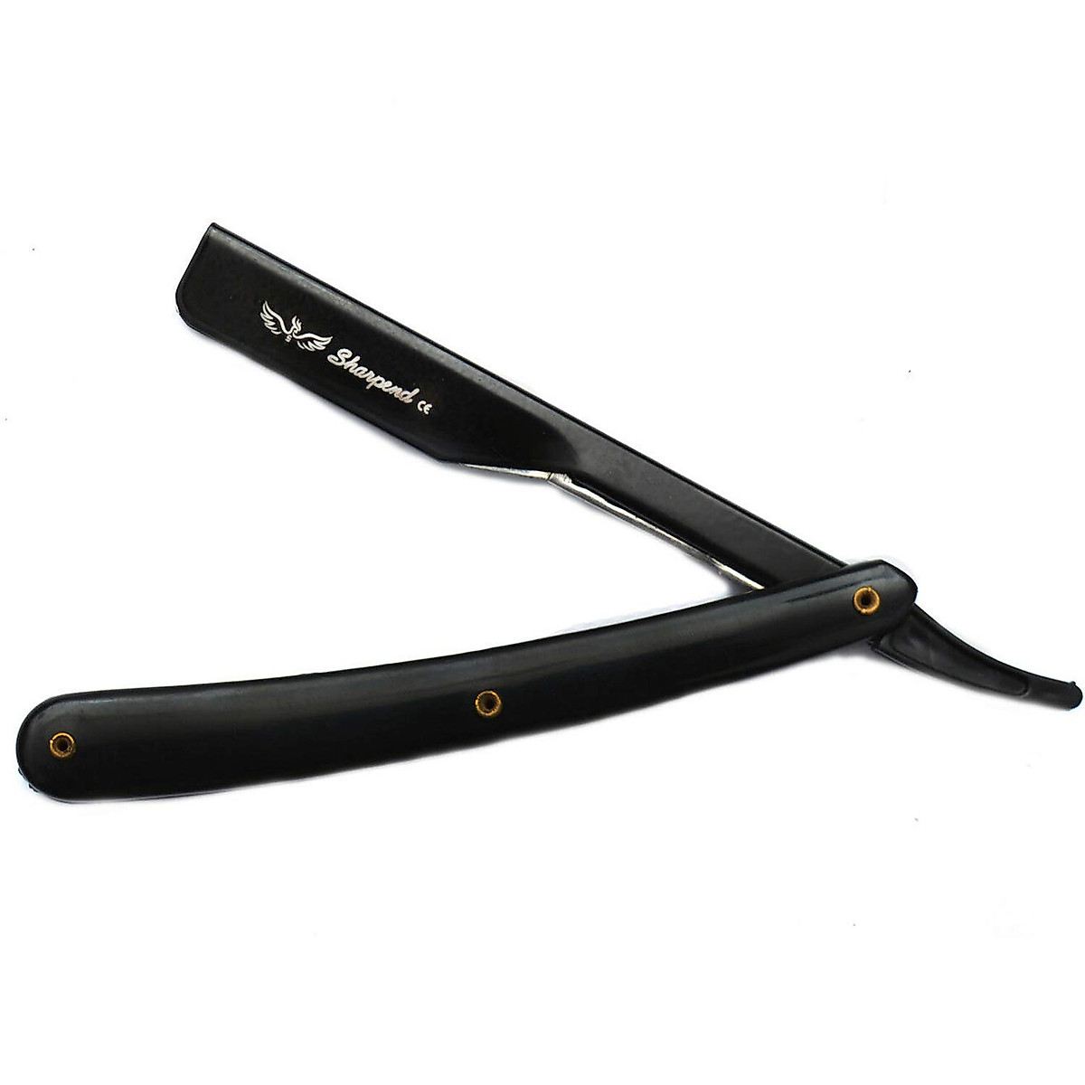 Adjustable Straight-Edge Barber Razor Salon Quality Cut Throat ShavettePerfect Straight Edge Razor Beard Kit,Durable Barber Razor Kit with 10 Double-Edge Straight Razor Blades,Straight Razor