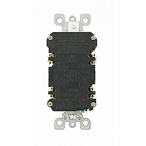 Leviton GFNT1-3W Self-Test SmartlockPro Slim GFCI Non-Tamper-Resistant Receptacle with LED Indicator, 15-Amp, 3-Pack, White