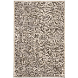 SAFAVIEH Meadow Collection 3'3" x 5' IvoryGrey MDW319A Modern Abstract Area Rug