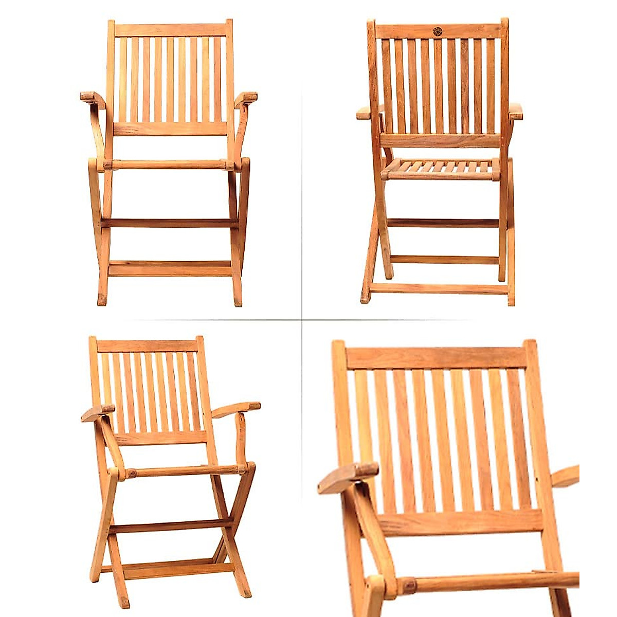 Amazonia Greenville 9 Piece Teak Double Extendable Oval Dining Set