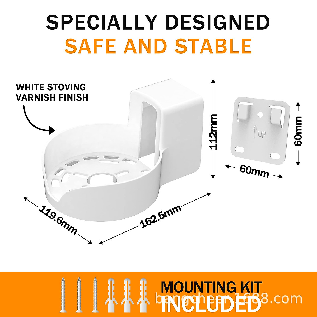 For TP Link Deco X20 /X50 /X55 /X60 / Deco Mesh Home WiFi 6 System Simple and Robust Wall Mount Stand Mount TP Link Deco X20/X50/X55/X60/Deco Mesh Holder with Cable Management (White, 2 PCS)