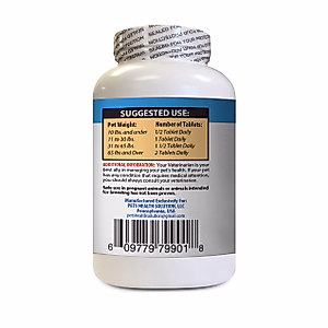 Old Dog Supplements - Dogs Joint Health Complex with Turmeric and MSM - Supports Hips and Joints - chondroitin Dog Treats - 1 Bottle (60 Tablets)
