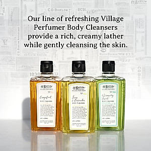 C.O. Bigelow Rosemary Mint Body Cleanser, Village Perfumer Moisturizing Body Wash for Men and Women with Aloe Vera, Sodium PCA, and Glycerin, 10 fl oz