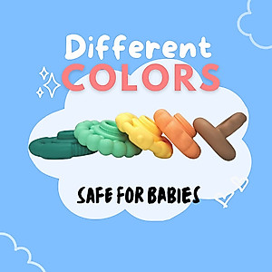 NEAFRON Baby Stacking Toy for Toddlers - BPA-Free Food-Grade Silicone Stacking Toy Teether - Montessori Sensory Nesting Toy for Toddlers
