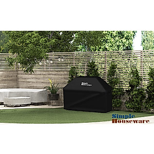 Simple Houseware 58-inch Waterproof Heavy Duty Gas BBQ Grill Cover, Weather-Resistant Polyester