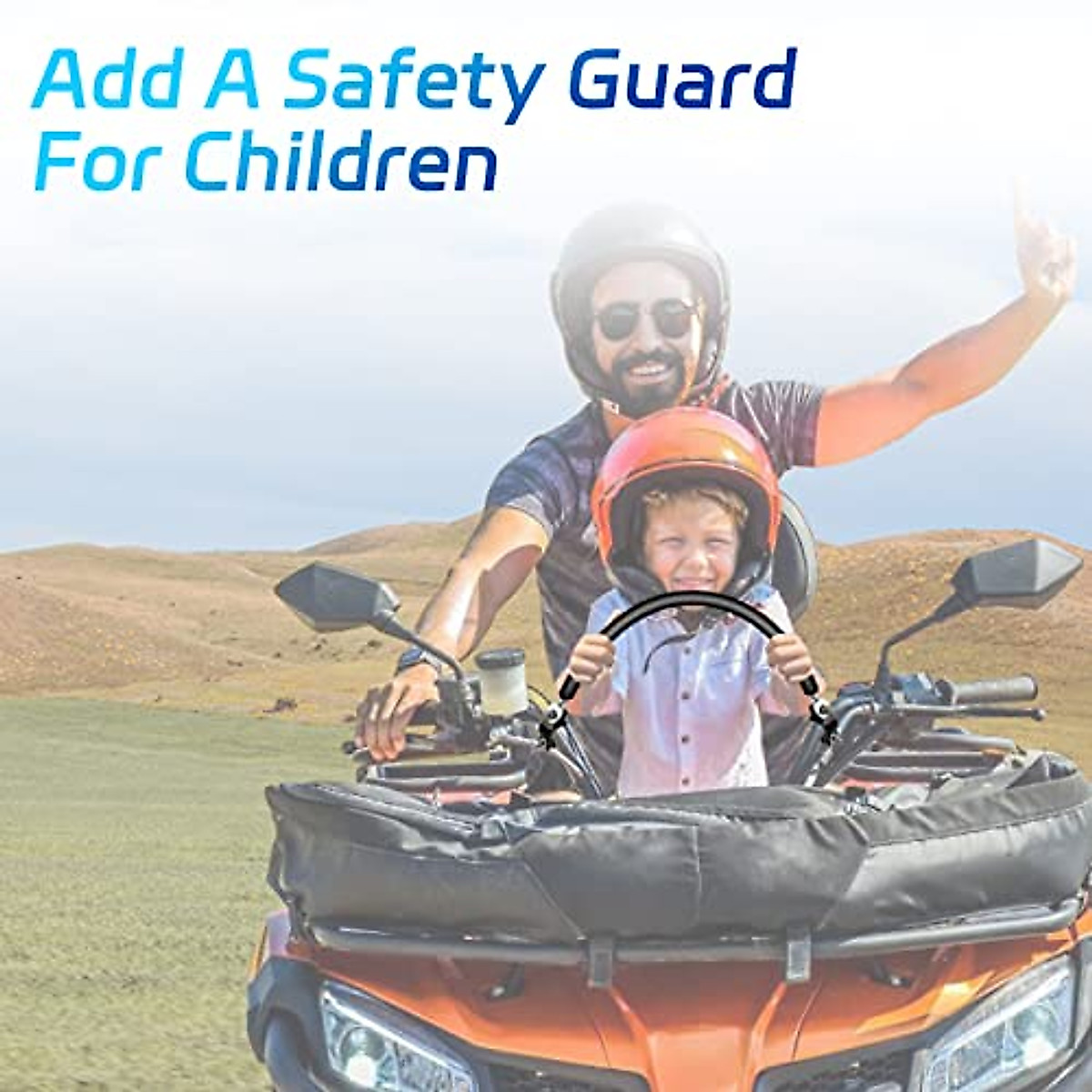 Foruly ATV Mud Strap for Handlebars, 0.75-1.37 Inch ATV Motorcycle Mud Grab Strap Compatible with Can-Am Outlander Renegade Polaris Sportsman Honda Foreman Fourtrax Rancher Snowmobile (Black)