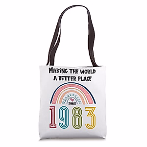 40 Birthday Making the world a better place since 1983 Tote Bag
