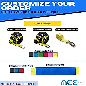 Mega Cargo Control Flat Snap Hook w/Spacers Replacement Ratchet Fittings | for Ratchet Buckles and Tie Down Straps | Secure Hooks in Tow Truck Trailer (8-Pack)