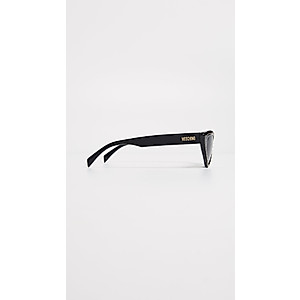 Moschino Women's Pointed Cat Eye Sunglasses, Black/Grey Blue, One Size