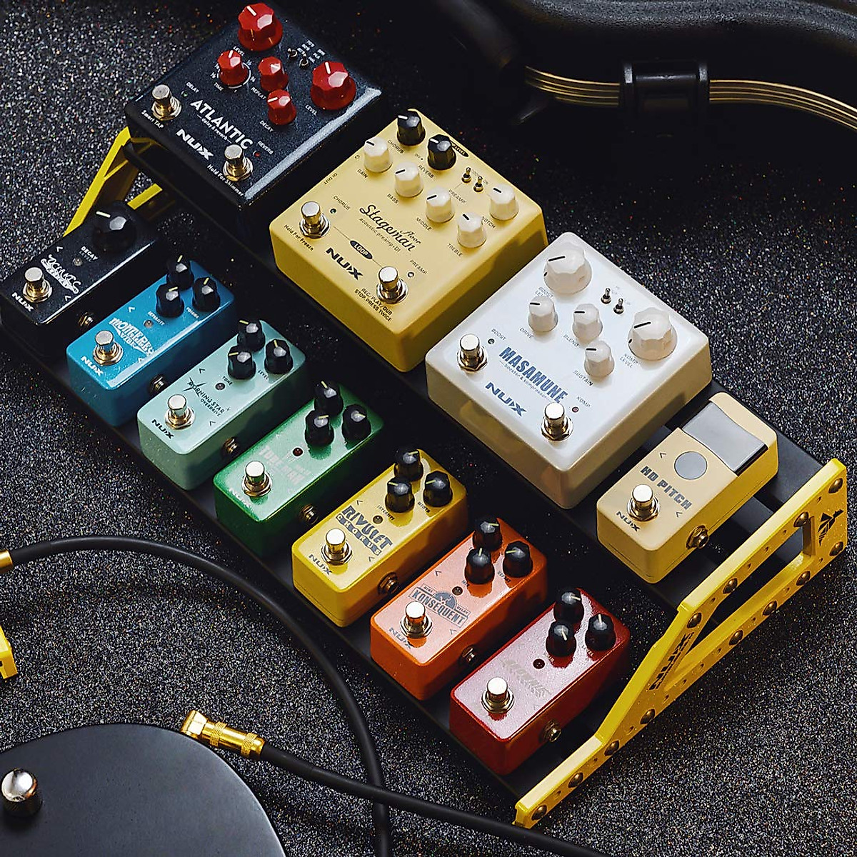 NUX NPB-M Guitar Pedal Board with Bag, Anodized Aluminum Material
