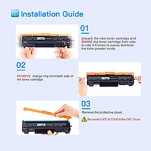 LxTek 48A CF248A Toner Cartridges Compatible Toner Cartridge Replacement for HP 48A CF248A to Compatible with Laserjet Pro M15w M29w MFP M28w M16w Pro M30w M31w Printer, 2 Pack