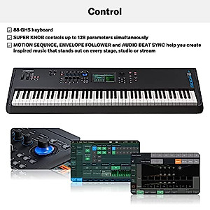 Yamaha MODX8+ 88-Key Synthesizer Workstation , Black