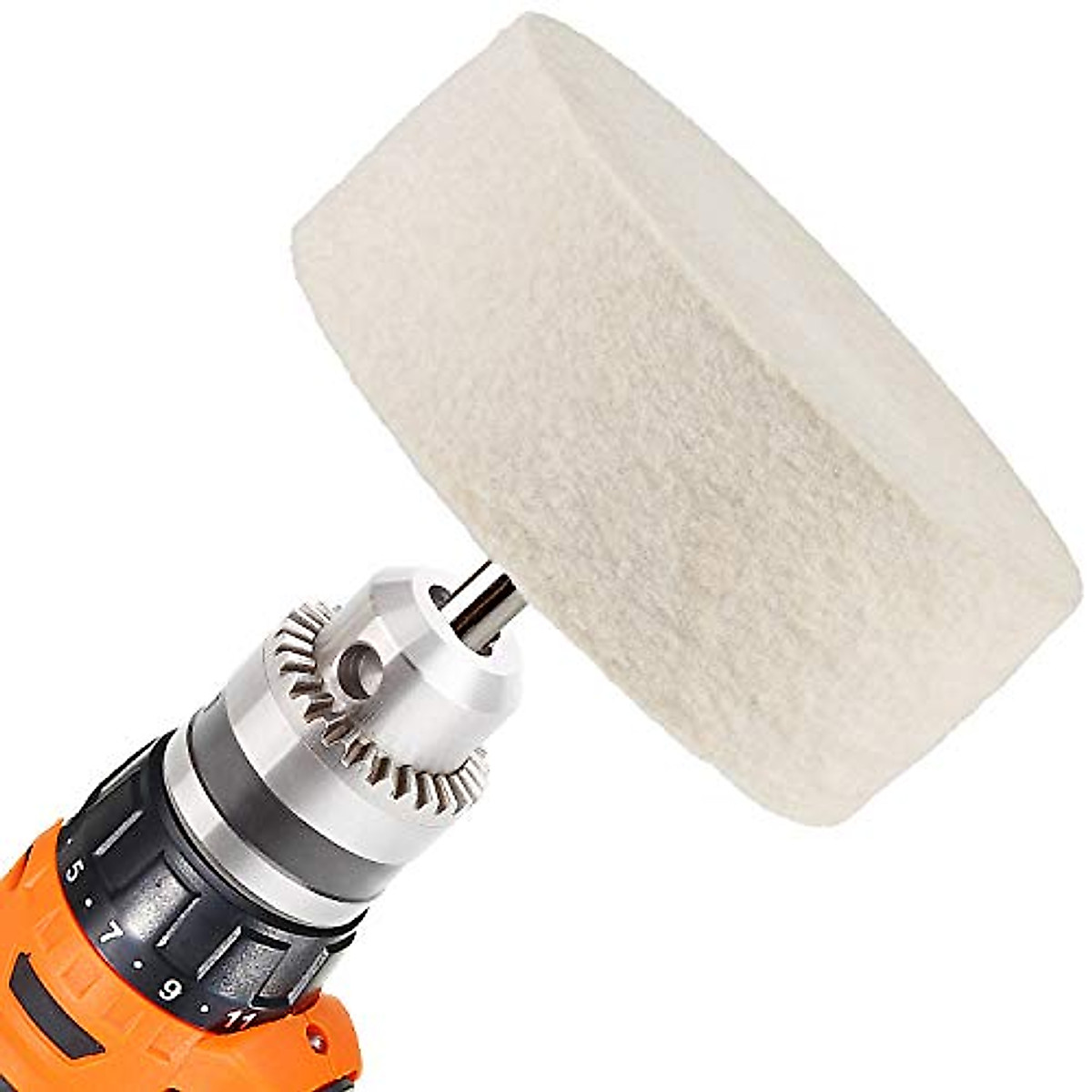 75 mm Felt Polishing Buffing Wheel, 3 inch Wool Polishing Wheel for use with Cerium Oxide Polishing Powder By STARVAST