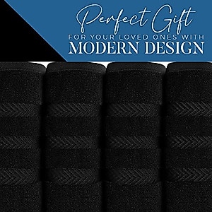DAN RIVER Bath Sheets Set of 2 – 550 GSM Ultra Super Soft & Highly Absorbent Sheets – 100% Cotton Jumbo Large Bath Towels for Bathroom, Home, Hotel, Spa, Beach, Pool, Gym – 35”x70” in Black