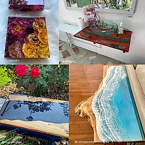 Table Top Epoxy Resin Superclear 2 Gallon | 256 oz Kit, Anti-Yellow Highest UV Impact Resistance, Food Safe Epoxy, Crystal Clear Gloss, Bubble Free, Bar & Surface Coat, Tumblers, Wood, DIY