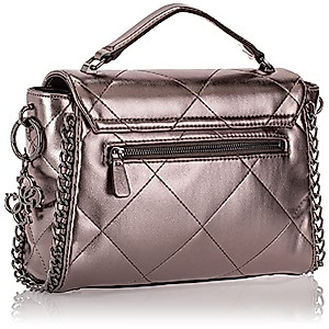 GUESS Khatia Top Handle Flap Pewter One Size
